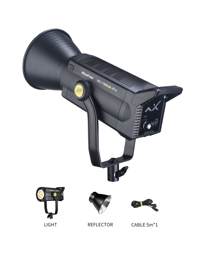 NiceFoto HC-1500A.Pro 150W Bi-Color COB LED Video Light